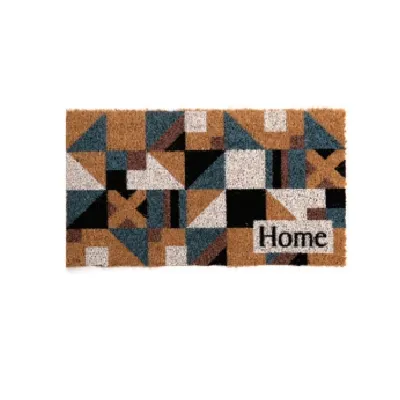 Tapete Kapazi De Entrada Fibra De Coco Mosaico 60x33cm | Farmácias Nissei