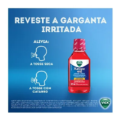 Vick Xarope Expectorante 44E 120ml | Farmácias Nissei