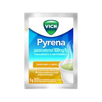 Vick Pyrena 500mg Mel e Limão 5g | Farmácias Nissei