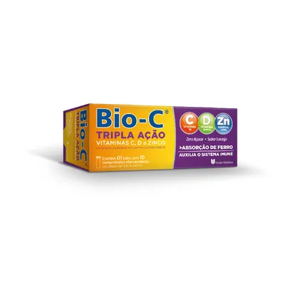 Vitamina C Efervescente Bio - C Tripla Ação 10 comprimidos | Farmácias ...